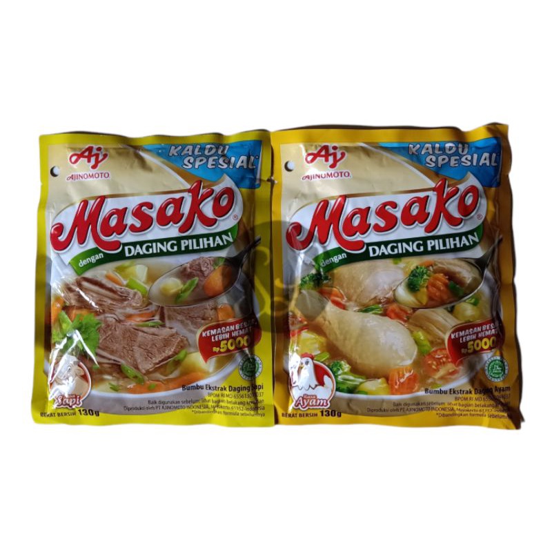 Jual Masako 130gr Bumbu Kaldu Penyedap Rasa Masako Kemasan Besar
