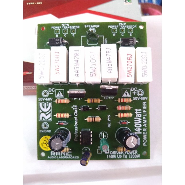 Jual Kit ocl 140watt driver power amplifier mono darlington ( 829 ...