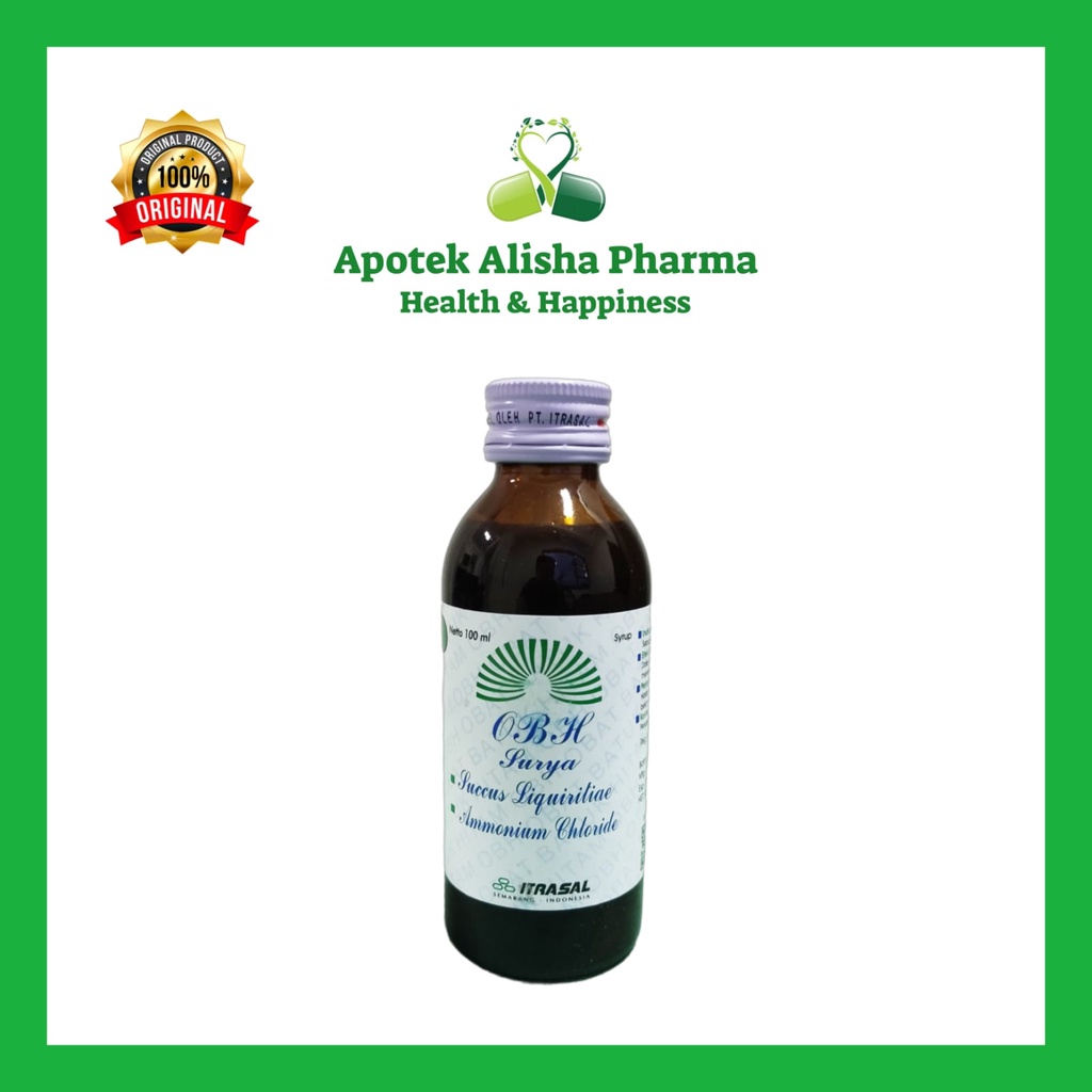 Jual OBH Surya Sirup 100ml - OBH Itrasal Syrup Obat Batuk Berdahak ...