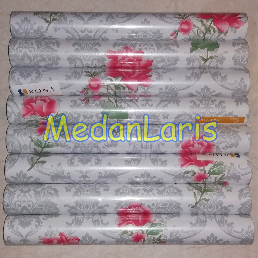 Jual Ready Wallpaper Stiker / Wall Sticker Dinding - Motif Batik Silver ...