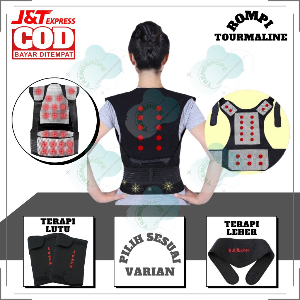 Jual Rompi Tourmaline Swapanas Terapi / turmalin Sabuk Terapi Pinggang ...
