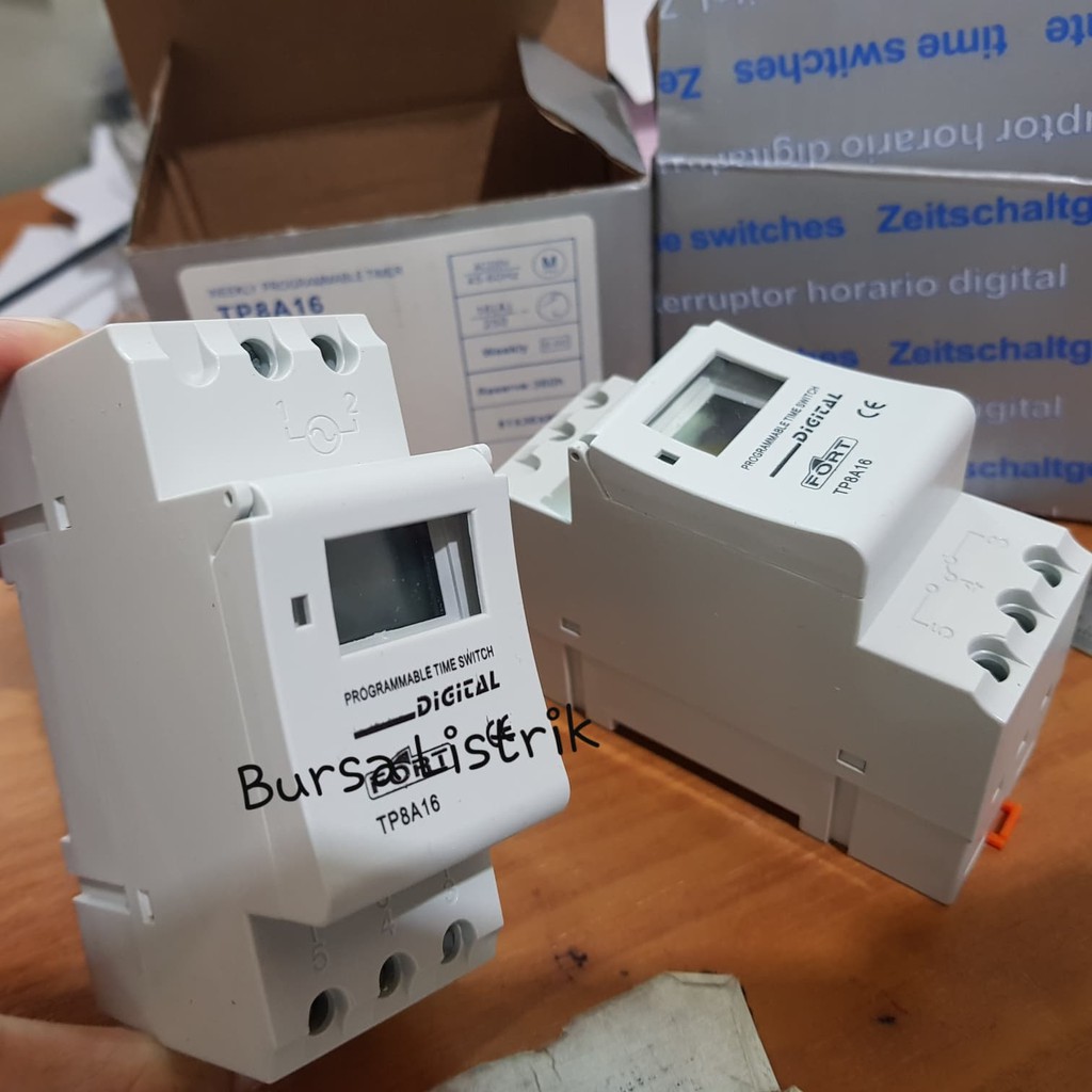 Jual DIGITAL TIMER TP8A16 Weekly Timer ( din rail mounting ) | Shopee Indonesia