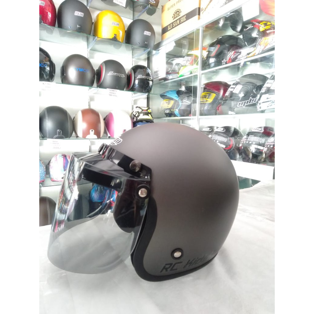 Jual Aizo RC Kids Helm Bogo Anak Warna Abu Doff Standar Keamanan SNI ...