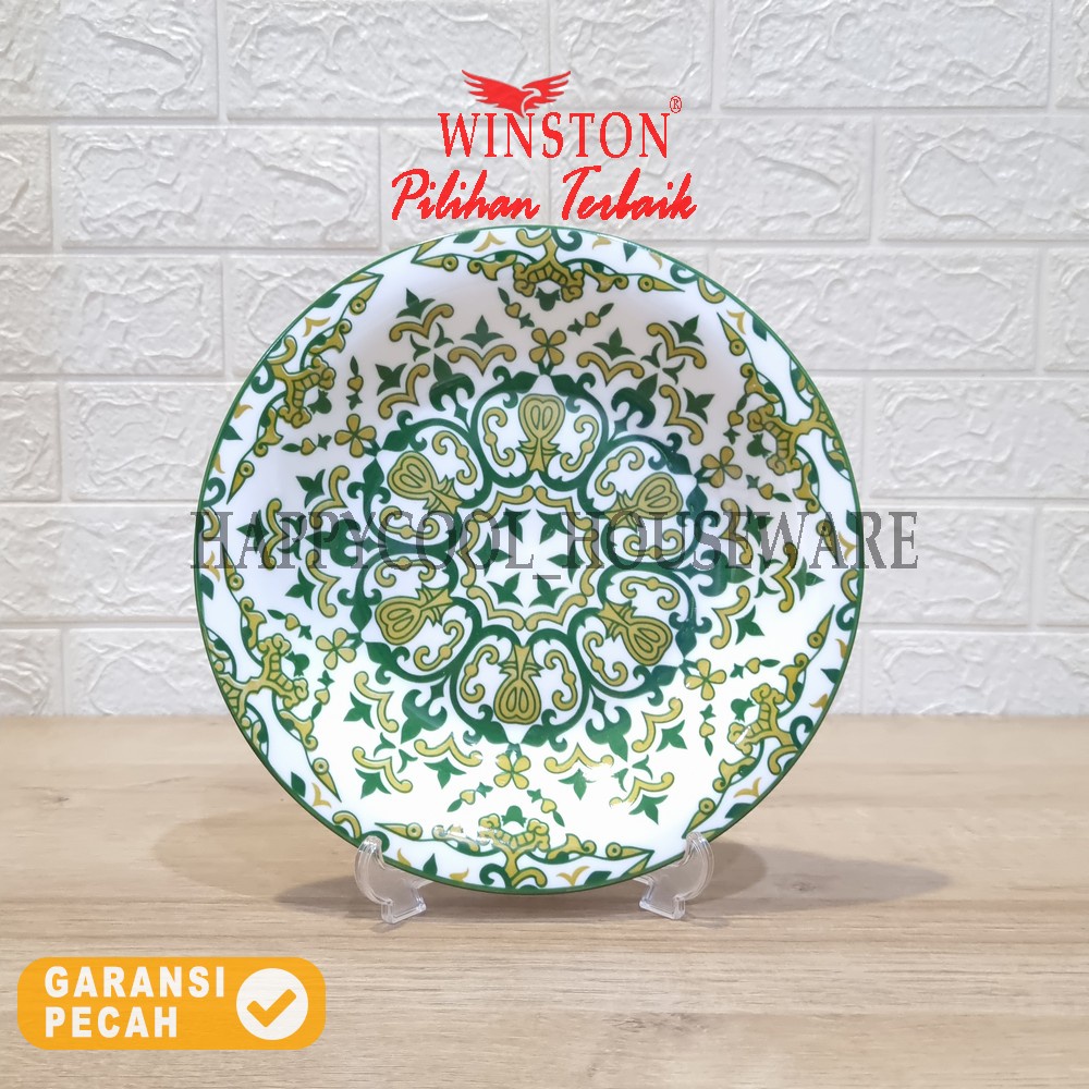 Jual WINSTON Piring Keramik 9,25in Batik /Piring Lontong /Piring Makan ...