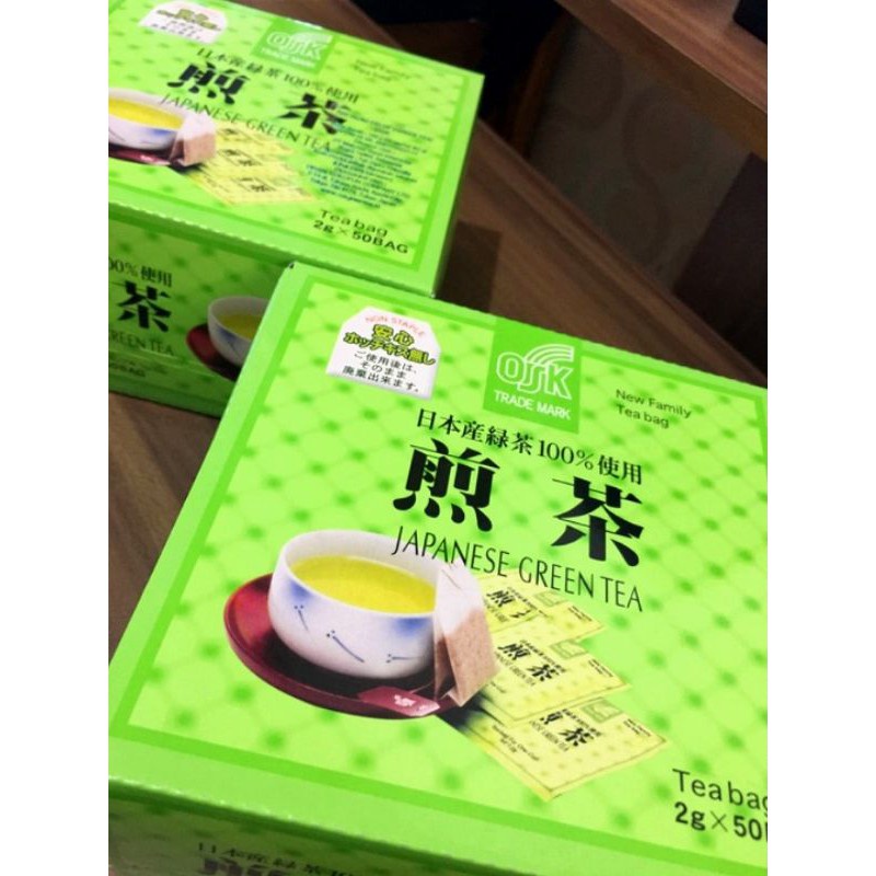Jual teh OSK Japanese Green Tea / OSK Green Tea Teh Hijau Jepang 50 sachet | Shopee Indonesia