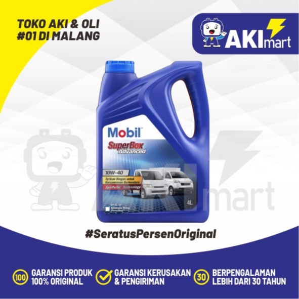 Jual Oli Mesin Mobil SuperBox Advanced -Mobil 1 10W 40 4 Liter | Shopee ...
