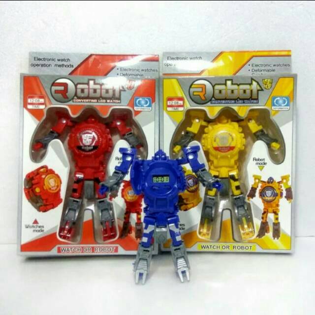 Jual Jam tangan anak bisa jadi robot transformer transformers paling ...