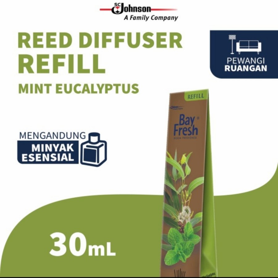 Jual Bayfresh Reed Diffuser Mint Eucalyptus Refill 30ml | Shopee Indonesia