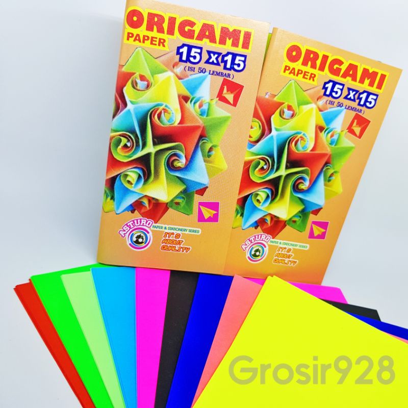 Jual Kertas Lipat / Origami Asturo 15 x 15 (50 lembar) | Shopee Indonesia