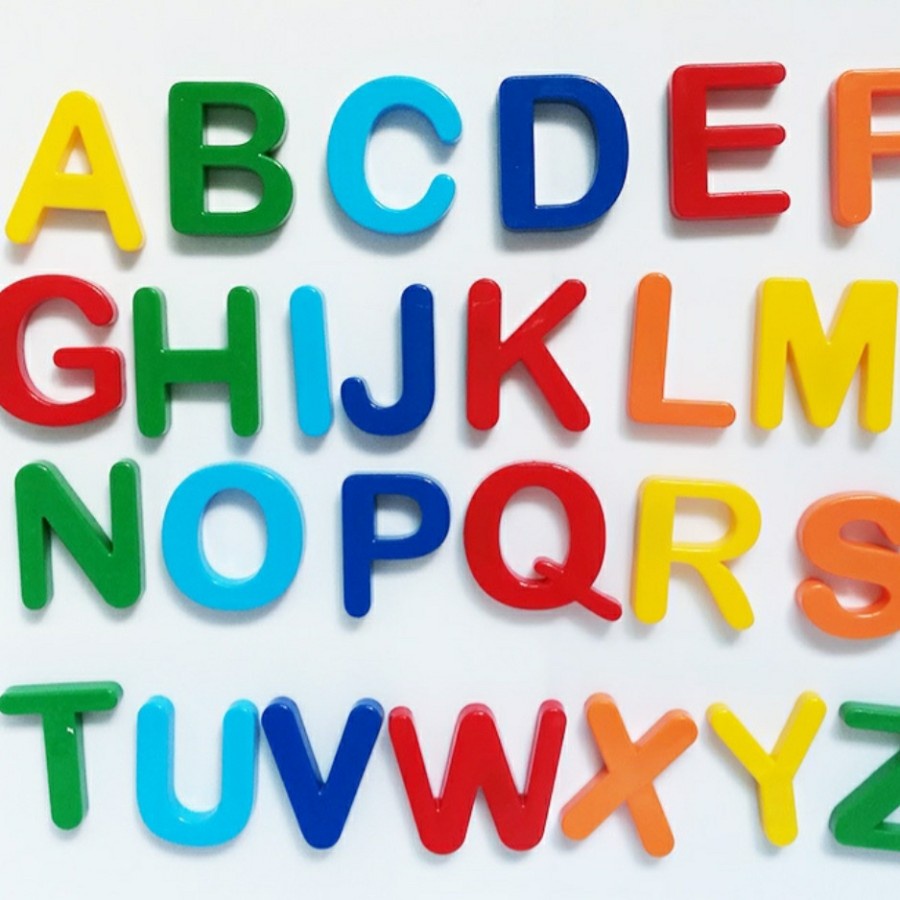 Jual Magnetic letters numbers magnet huruf magnet abjad mainan anak ...
