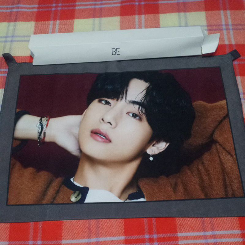 Jual (READY) BTS BE OFFICIAL fabric poster taehyung | Shopee Indonesia