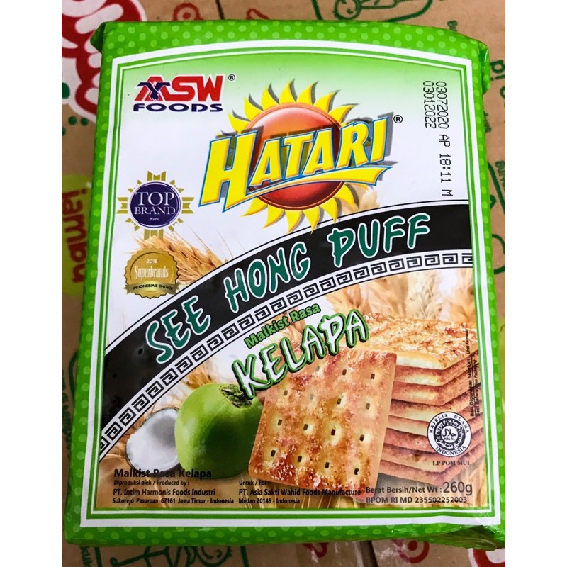 Jual HATARI MALKIST RASA KELAPA 260 gr / roti hatari murah solo ...