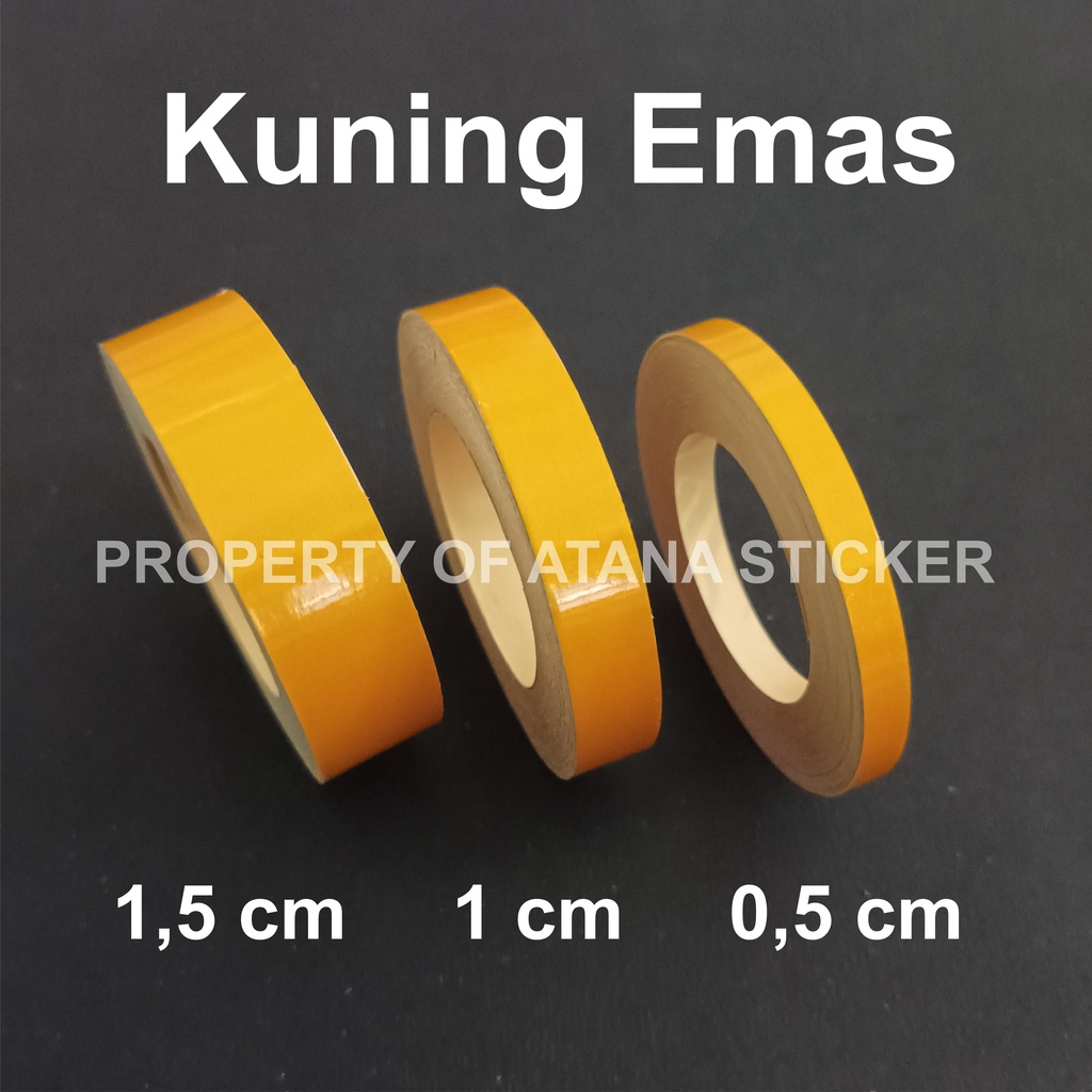 Jual Stiker List Velg Body Sepeda Motor Matic Mobil Kuning Emas Tua ...
