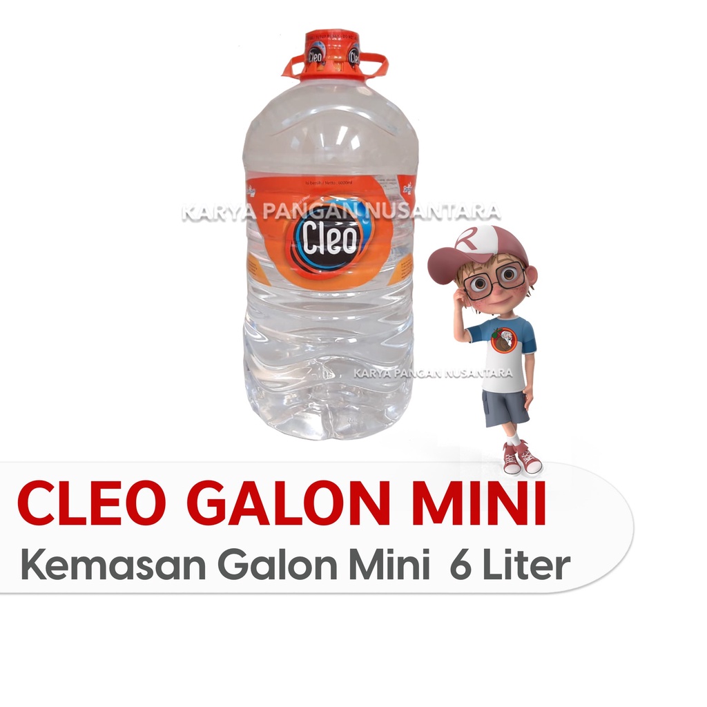 Jual CLEO GALON 6 LITER AIR MINERAL CLEO GALON MINI 6000ML CLEO GALON ...