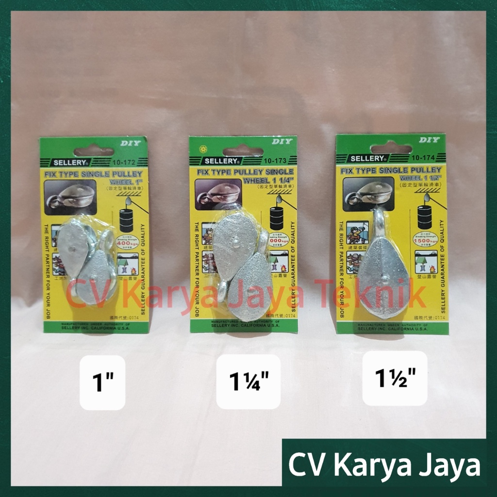 Jual Kerekan Burung Sellery 1” 1 ½” 1 ¼” Inch/ Katrol Bendera | Shopee ...