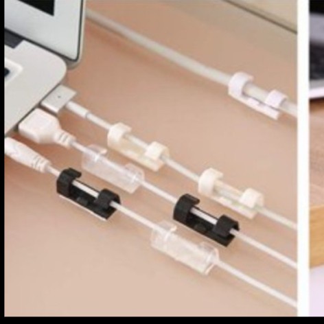 Jual Klem kabel cas tempel double tape / klip kabel dobel tip cord ...