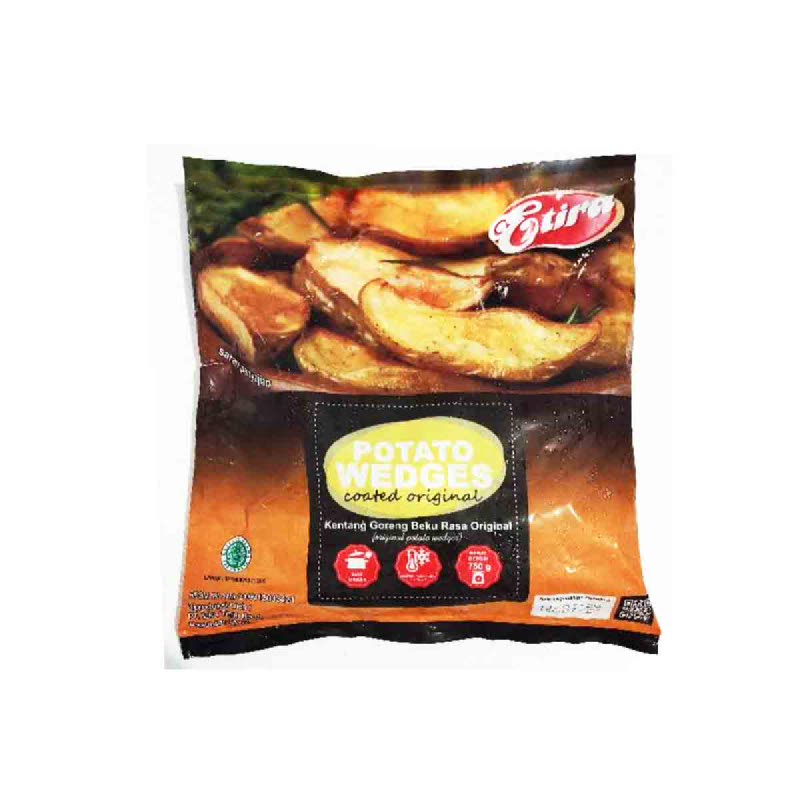 Jual Etira Potato Wedges/ Kentang Wedges/ Kentang Beku - 750g | Shopee ...