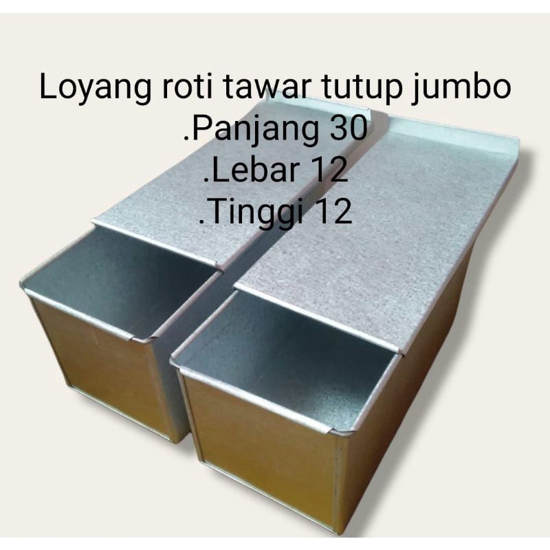 Jual LOYANG ROTI TAWAR/CETAKAN ROTI TAWAR PLUS TUTUP TEBAL JUMBO MURAHH ...