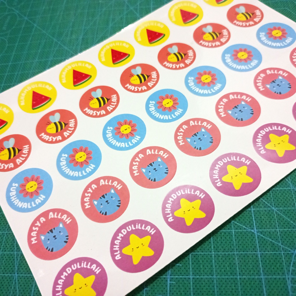 Jual STICKER REWARD MUSLIM ALHAMDULILLAH/ STIKER REWARD UNTUK ANAK FULL ...