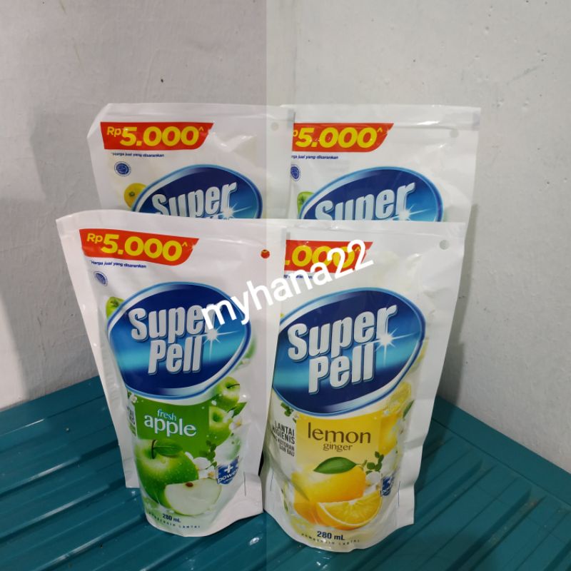 Jual SUPER PELL PEMBERSIH LANTAI 280ml | Shopee Indonesia