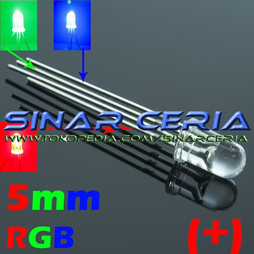 Jual Katoda LED 5 mm 4 Kaki P-RGB ( 3 warna ) 4pin 4 Pin | Shopee Indonesia