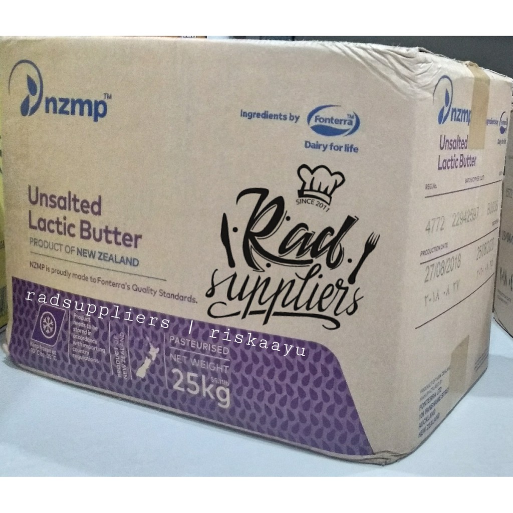 Jual Anchor Unsalted Lactic Butter 1kg, Premium Product of New Zealand ...