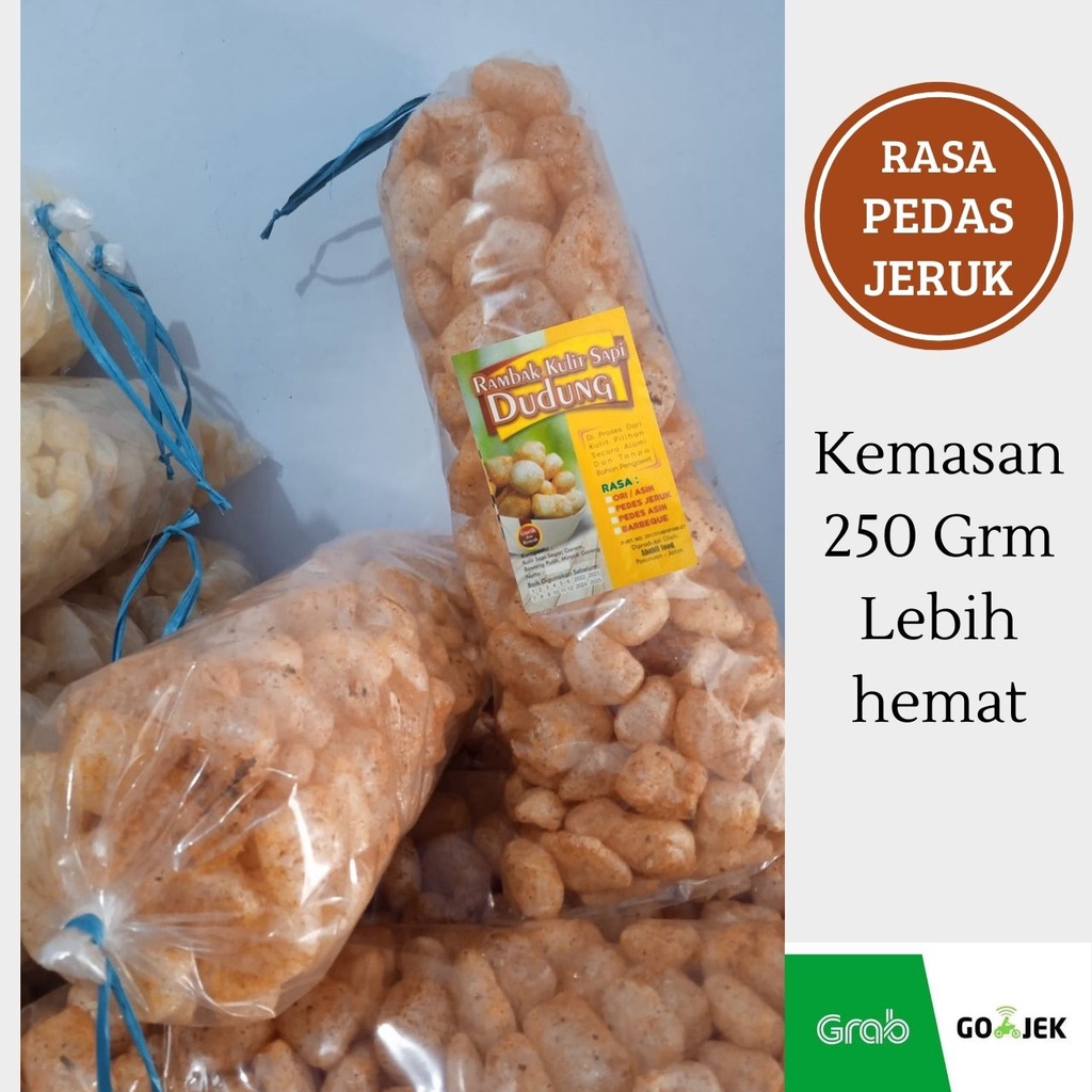 Jual Dorokdok Guling/Kerupuk Kulit Sapi Asli Rasa Asin Kemasan 270 Gm ...