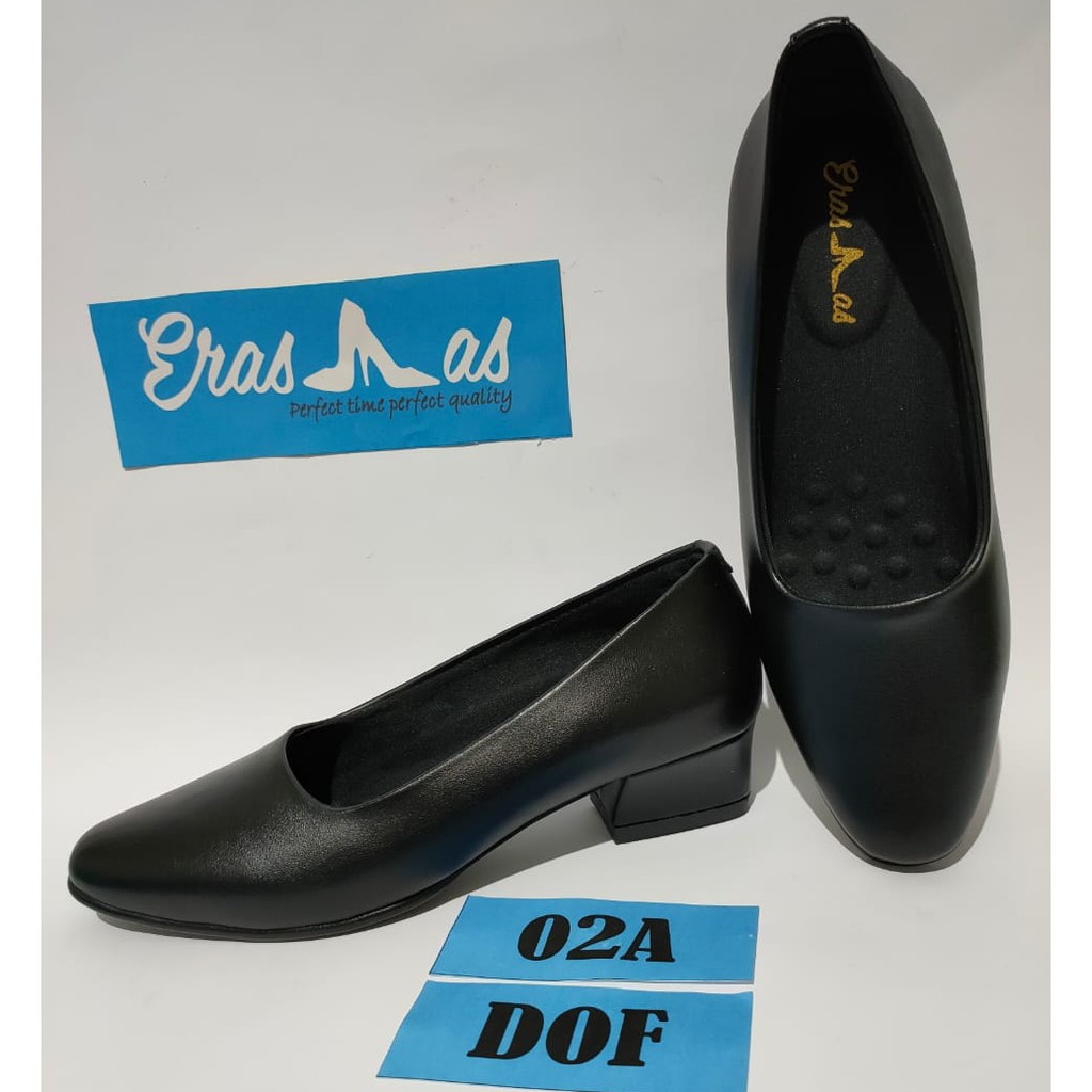 Jual ERASMAS 02B Heels 5 cm Sepatu Pantofel Wanita / Sepatu Dinas PDH ...