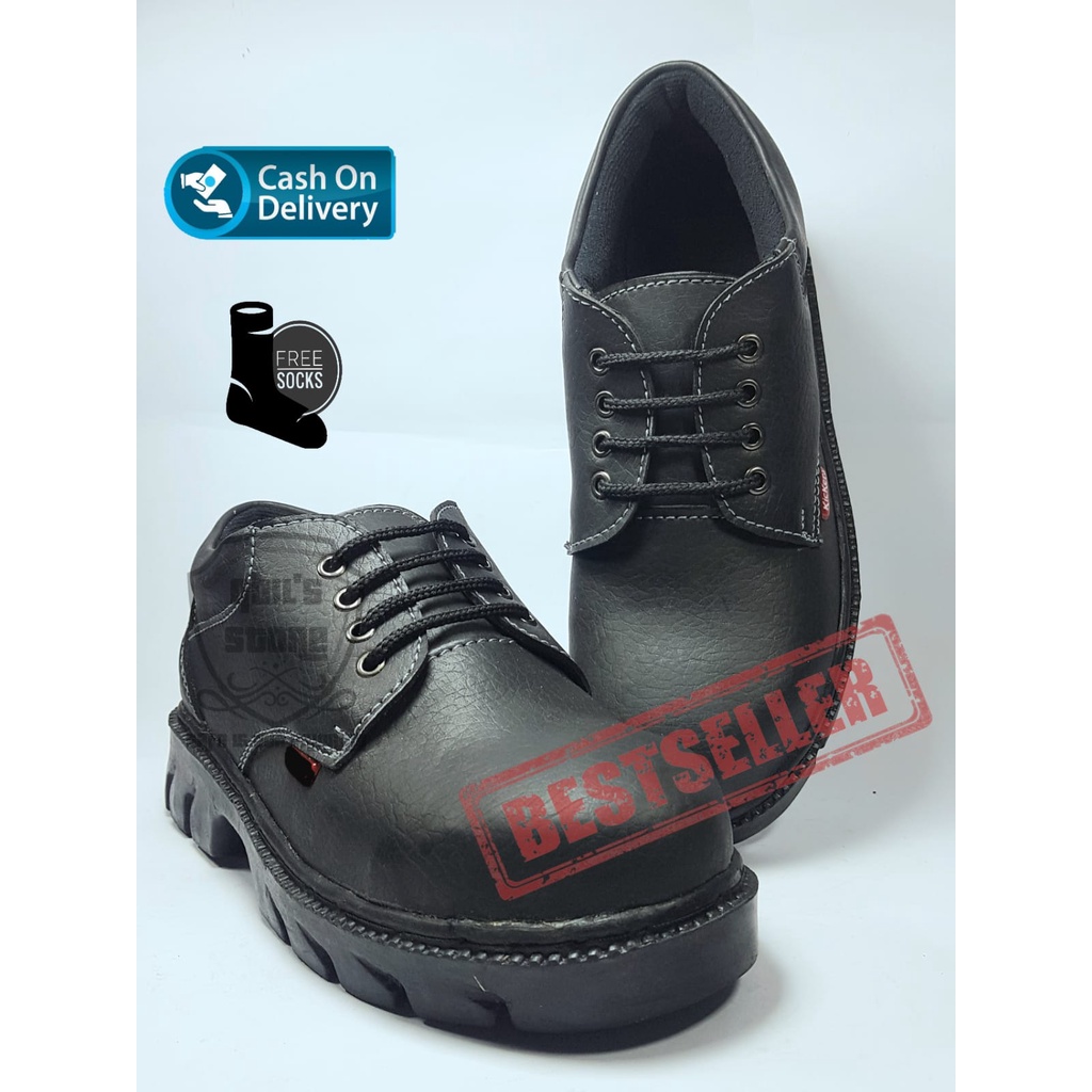 Jual Sepatu safety sefty pria ujung besi Anti slip model tali sepatu ...