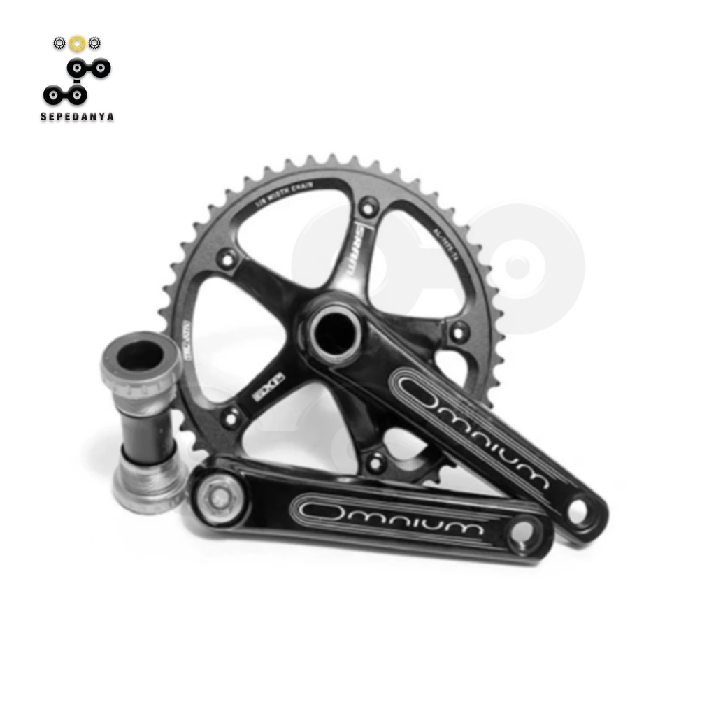 Jual Sram Omnium Crankset Crank Set 48t 48 T BCD 144 Arm 165mm 165 mm ...