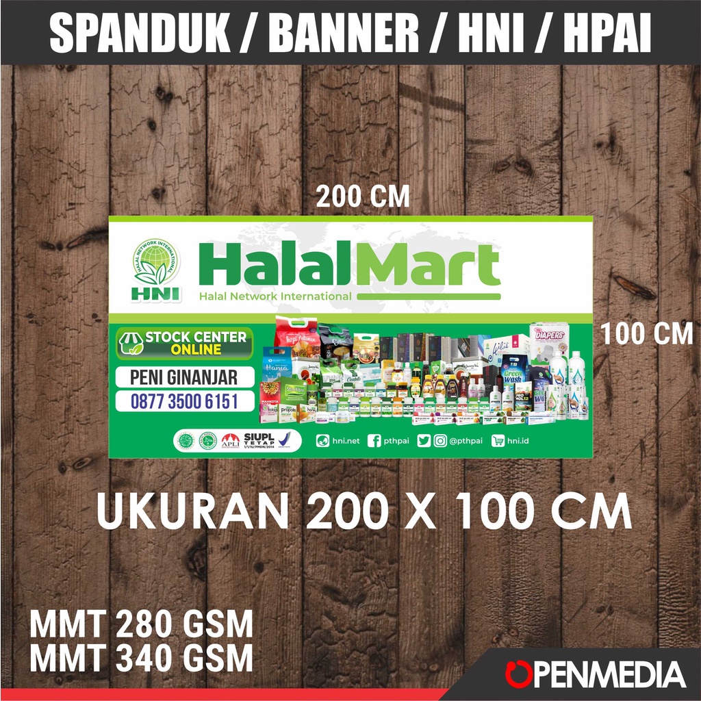 Jual BANNER / SPANDUK MMT DISTRIBUTION CENTER HNI HPAI / BANNER TOKO ...