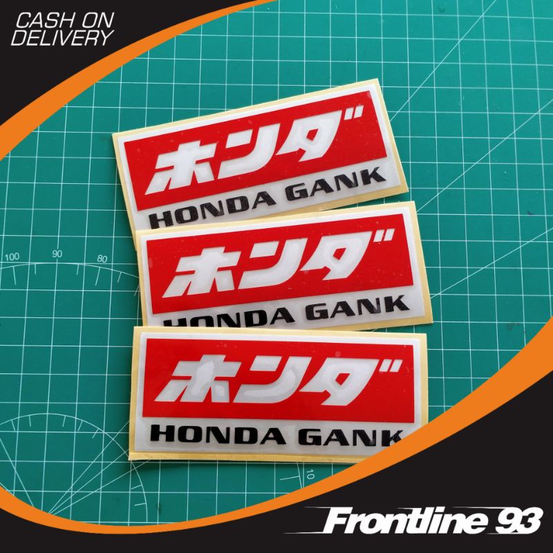 Jual Cetak Sticker Cutting Logo Honda Gank Custom Stiker Cutting Racing ...