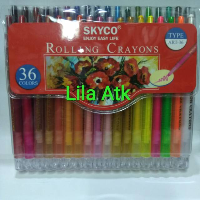 Jual Rolling Crayons Skyco 36 warna | Shopee Indonesia