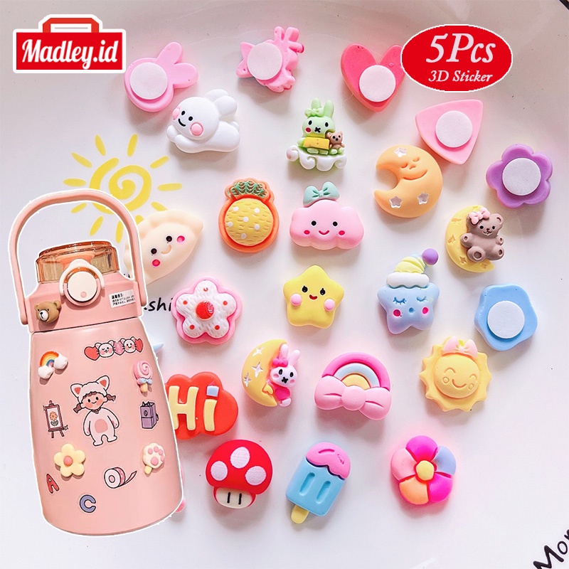 Jual MAdley - Manik 3D 5Pcs Stiker Tumblr Botol DiY Sticker Karakter ...