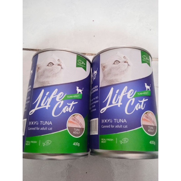 Jual Life Cat kaleng 400g Adult Tuna | Shopee Indonesia