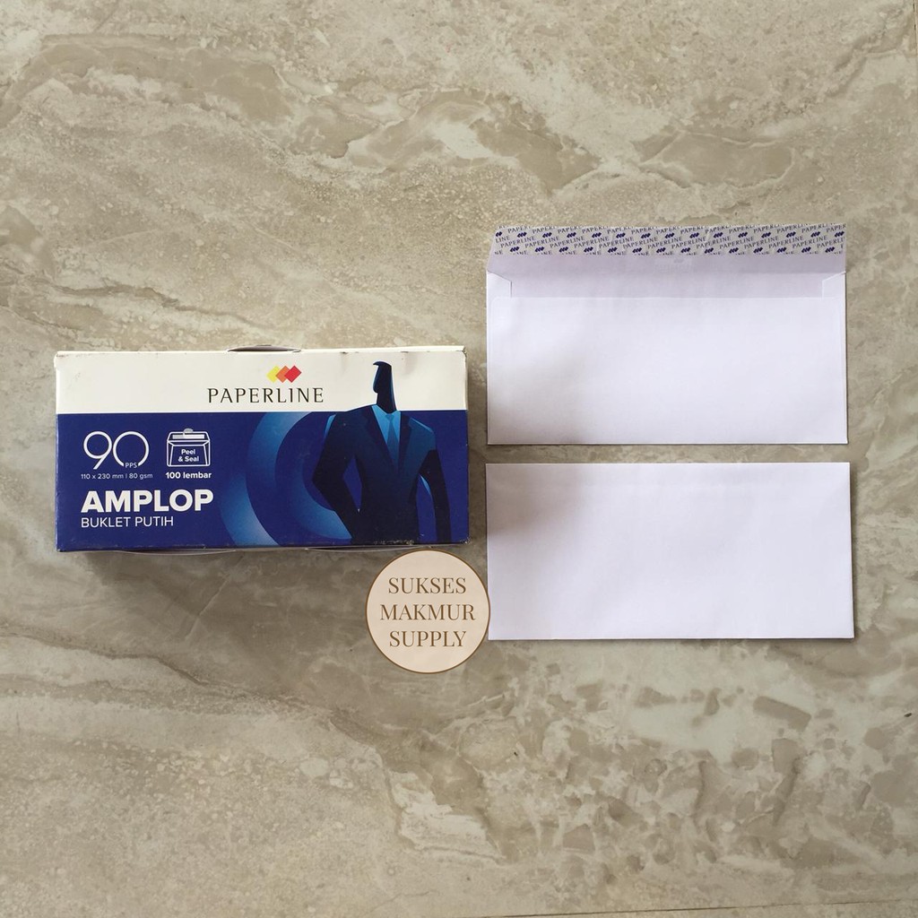 Jual AMPLOP PAPERLINE 90 PPS PUTIH POLOS / AMPLOP PANJANG | Shopee Indonesia