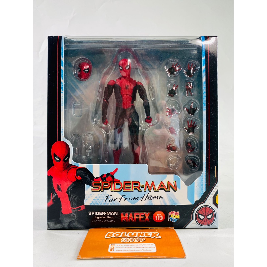 Jual Mafex Spider Man Far From Home Figure Spiderman SHF Magnet Jaring ...