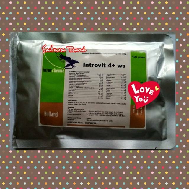 Jual Introvit 4+ ws (mempercepat pertumbuhan dan meningkatkan produksi ...