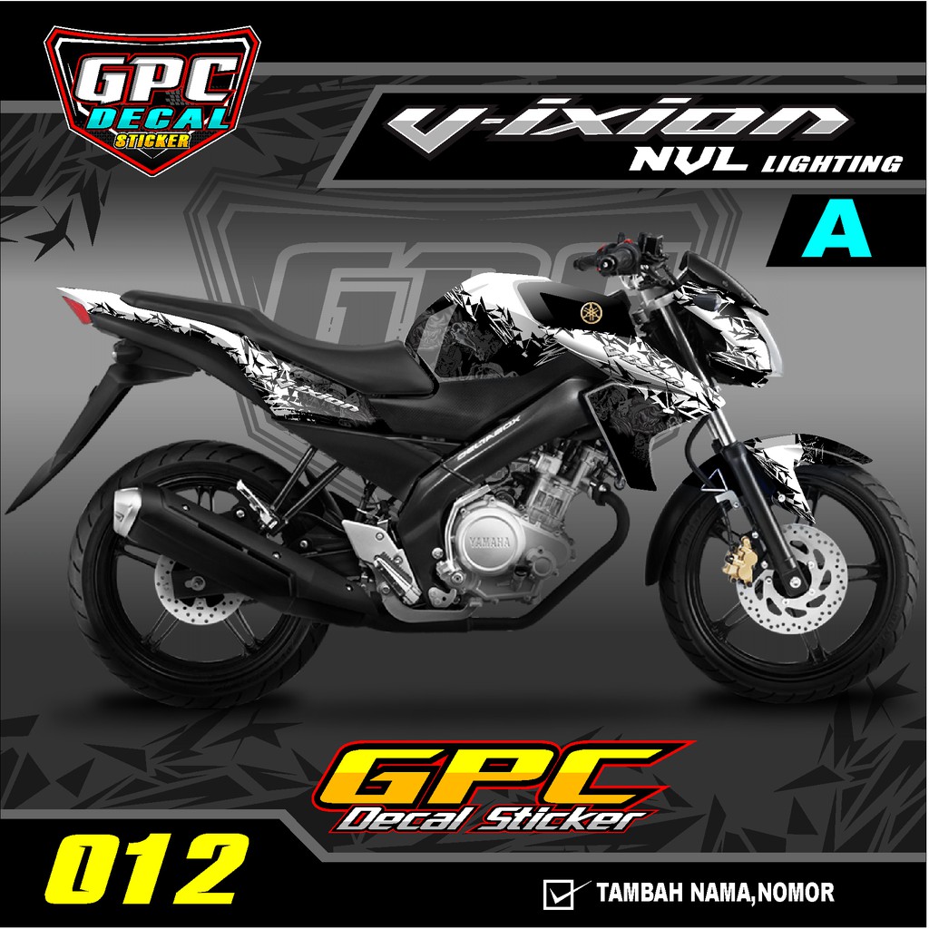 Jual Decal Sticker Variasi Fullbody New Vixion Lighting 012- Dekal ...