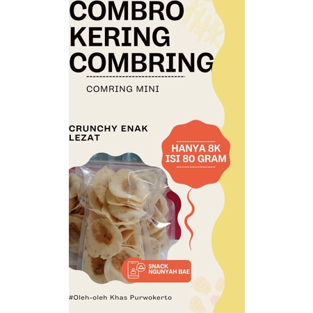 Jual Comring, Combro Kering. Combro Khas Purwokerto, Gurih dan Renyah ...