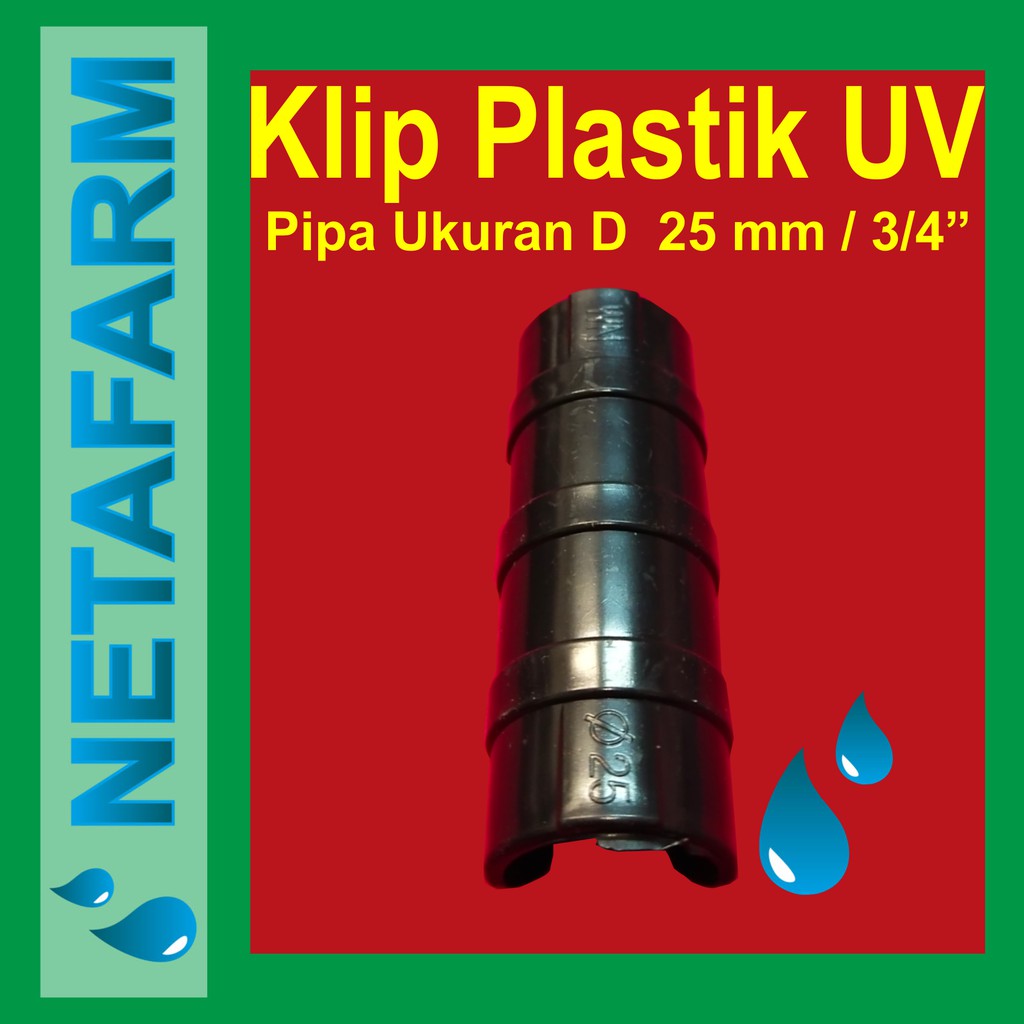 Jual Klip Plastik UV / Klip Insectnet Paranet D25 pipa 3/4" ( 1pcs ...