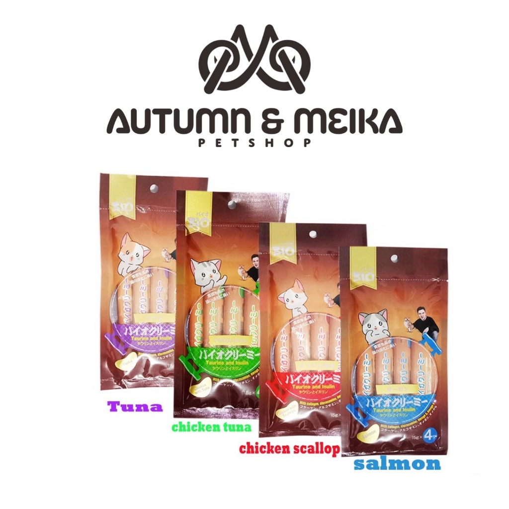 Jual Bio Creamy Snack Kucing Harga Per 1 Pcs Farian Rasa Random ...