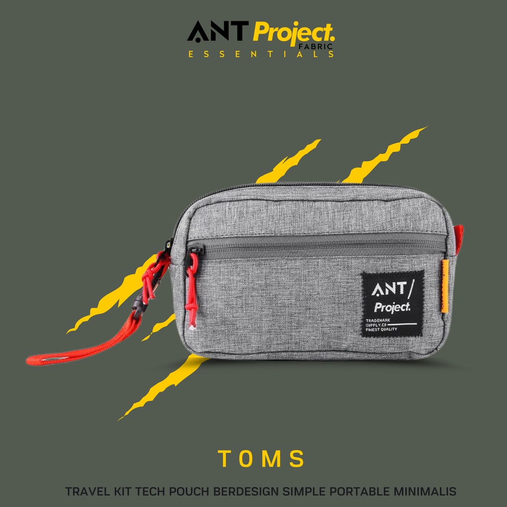 Jual ANT PROJECT - Pouch Mini Bag Grey Terbaru | Shopee Indonesia