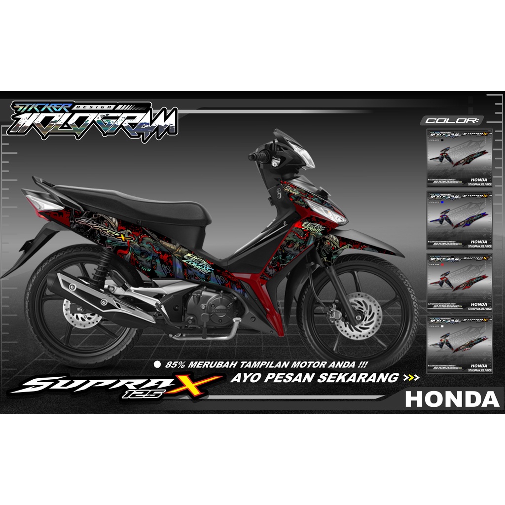 Jual SUPRA STICKER STRIPING SUPRA X 125 FI - STIKER MOTOR HONDA SUPRA X ...