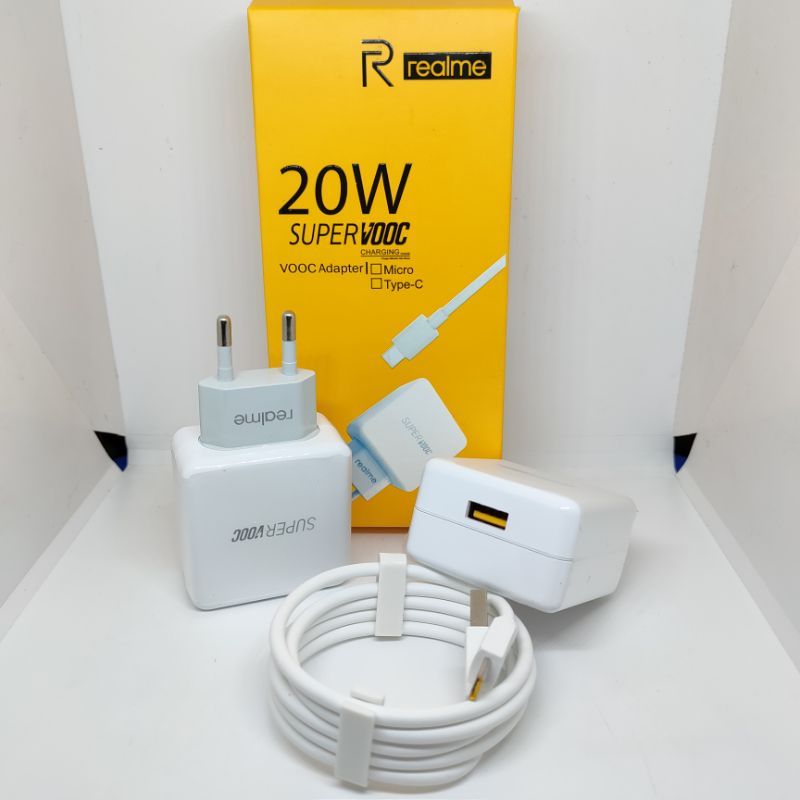 Jual (ba) Charger Merk REALME 20W VOOC Fast Charging | Shopee Indonesia