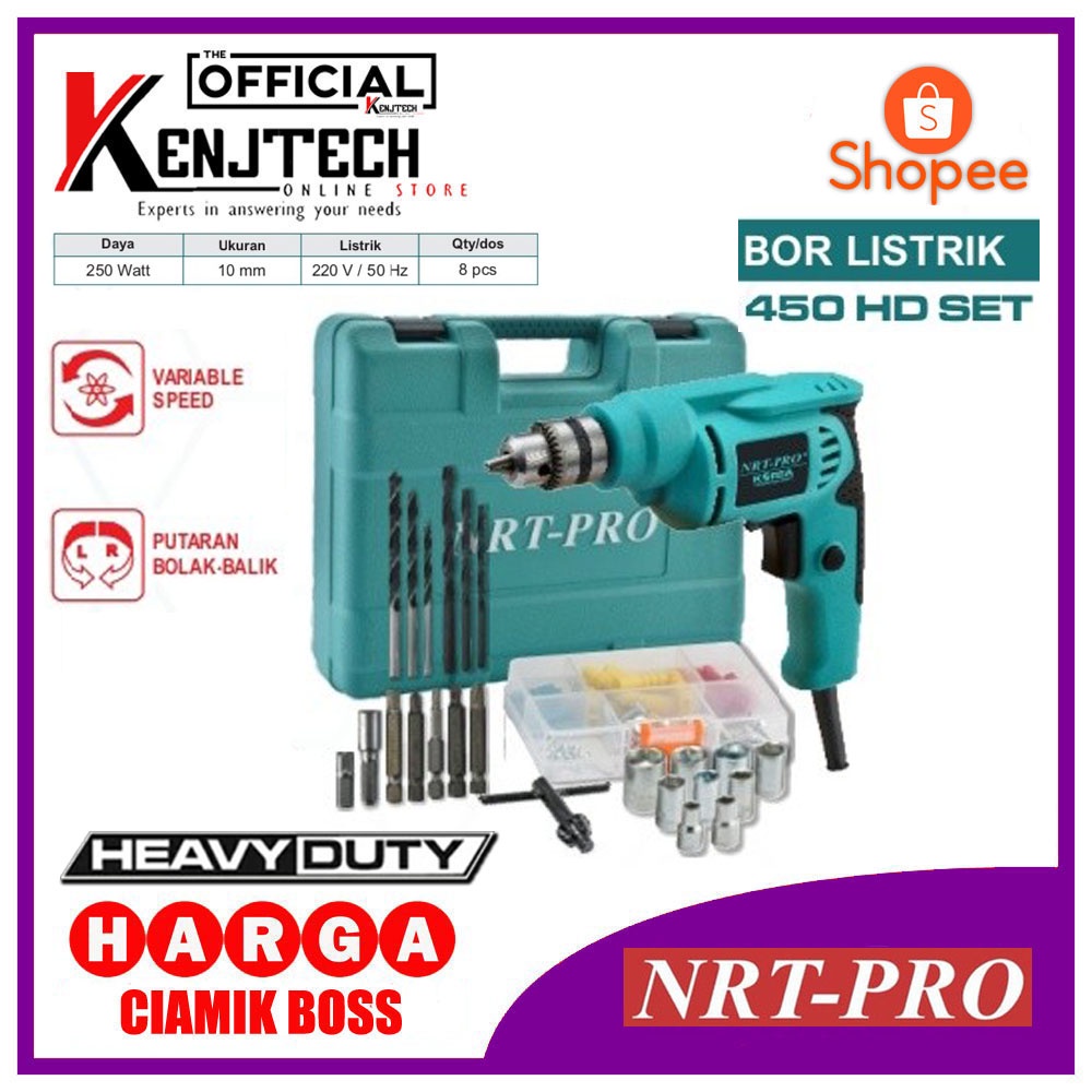 Jual Bor besi 10mm satu dengan dengan koper Electric Drill Murah ...