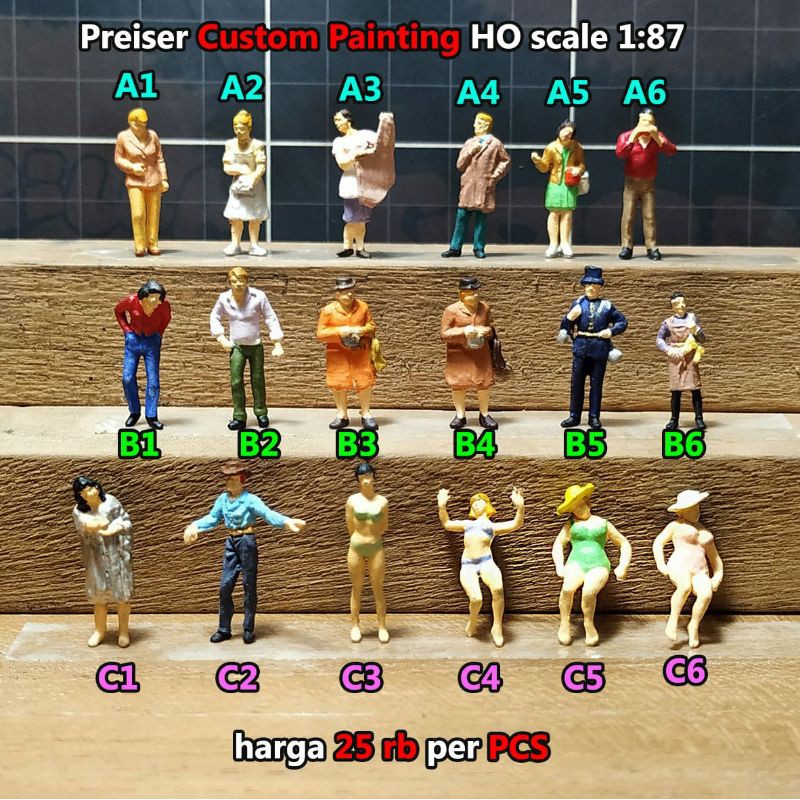Jual Preiser Custom Painting HO Scale 1:87 | Shopee Indonesia