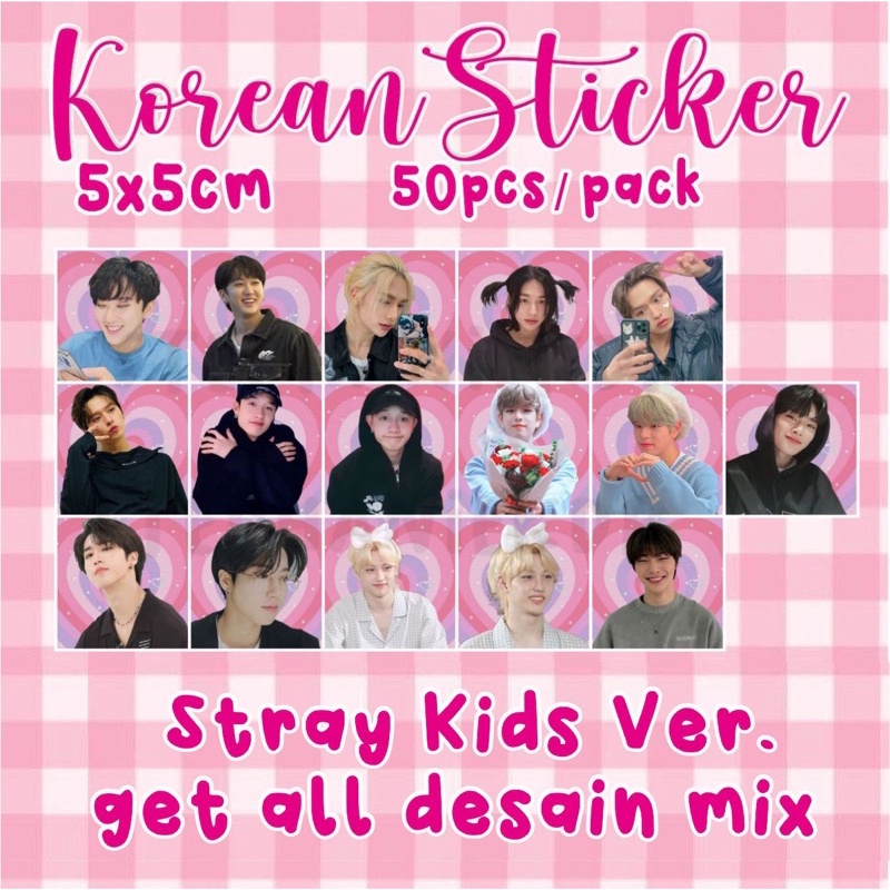 Jual [ VOL 1 ] STICKER DECO PINK CORE KOREAN KPOP MAILS ALA SELLKOR ...