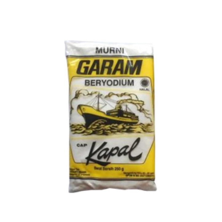 Jual Garam Cap Kapal Beryodium isi 250gram | Shopee Indonesia