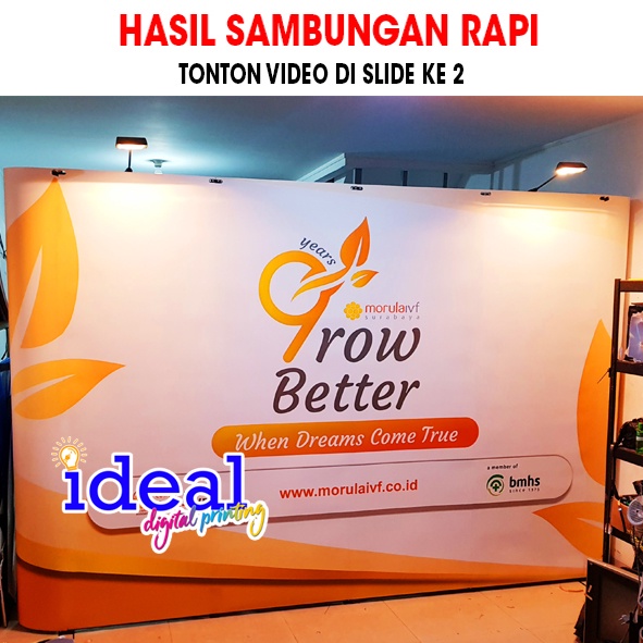 Jual Stand backdrop Backwall background pameran Portable Modul 3x4 ...